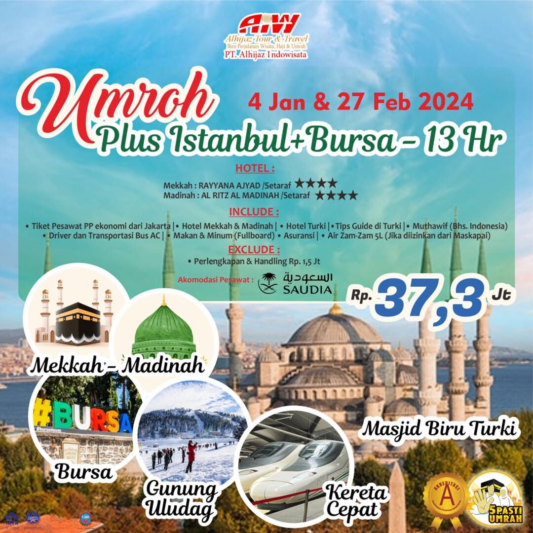 Umroh Turkey - ALHIJAZ TOUR & TRAVEL